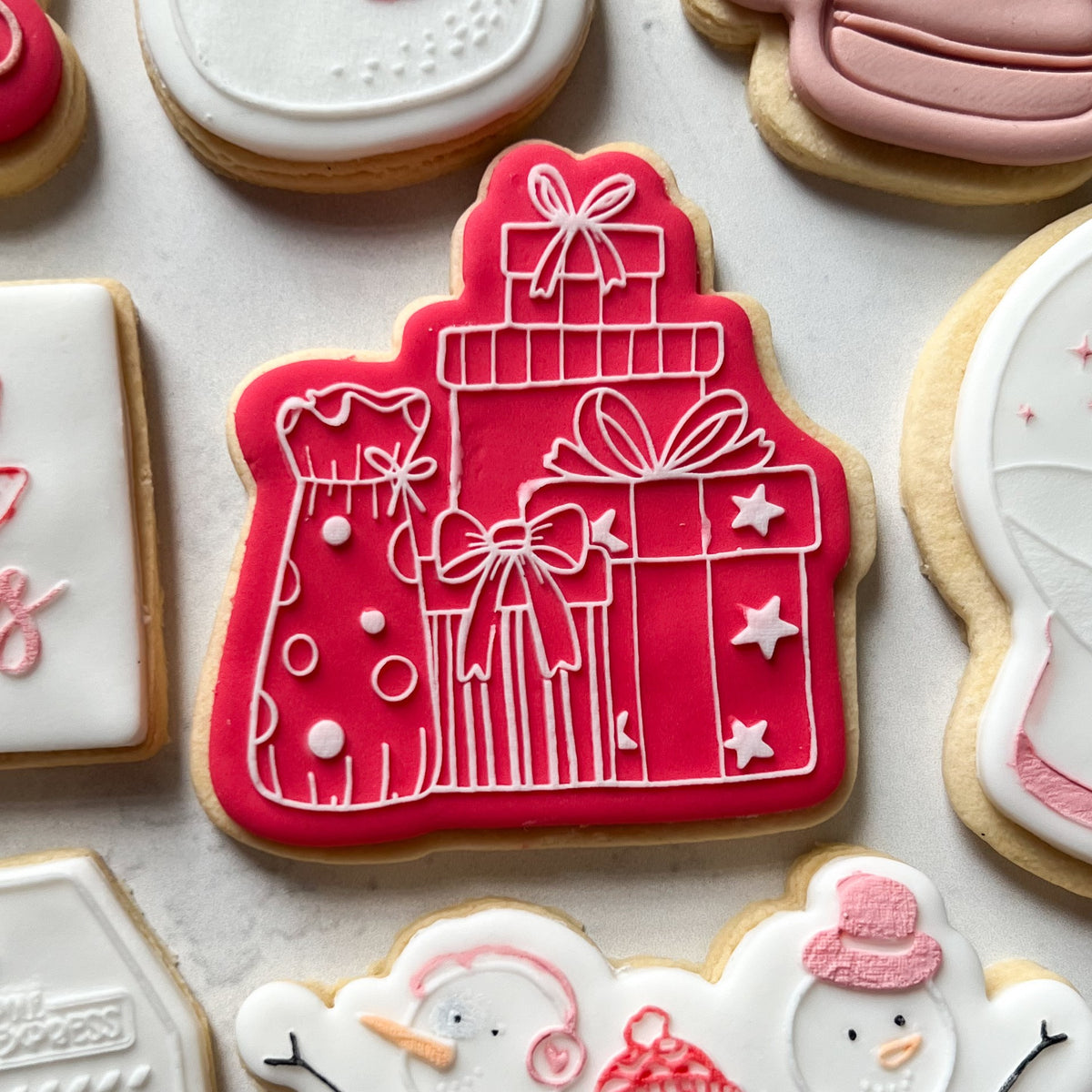 Presents Stack Raised Stamp and Cutter – Boss 'Em Cookies Cutters and ...