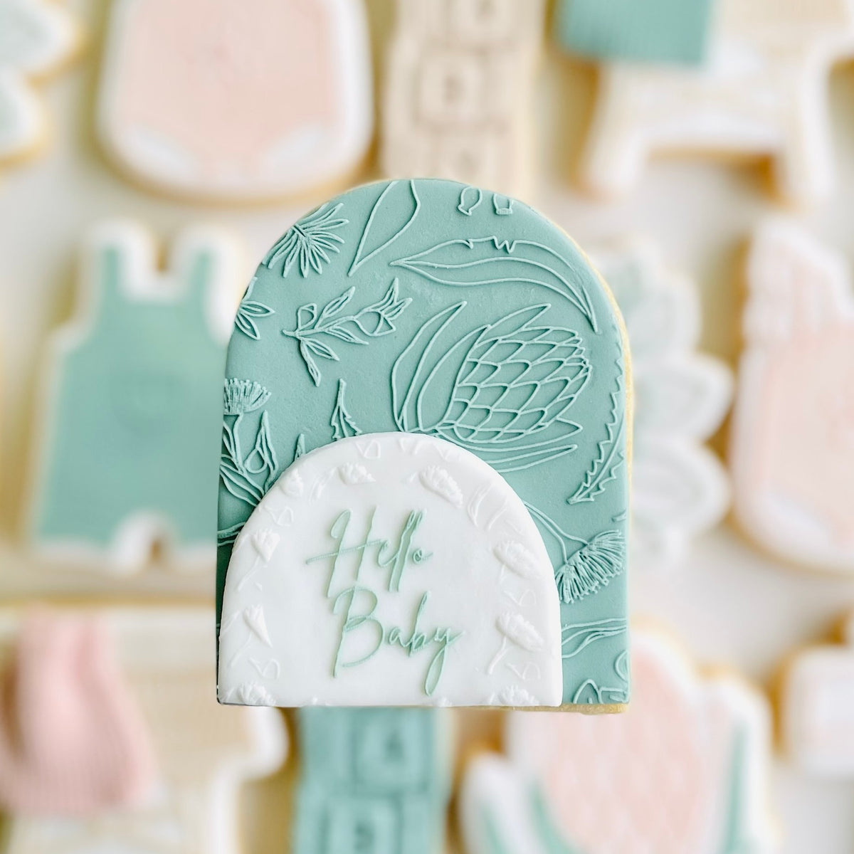 Australian Natives Pattern Raised Stamp – Boss 'Em Cookies Cutters and ...