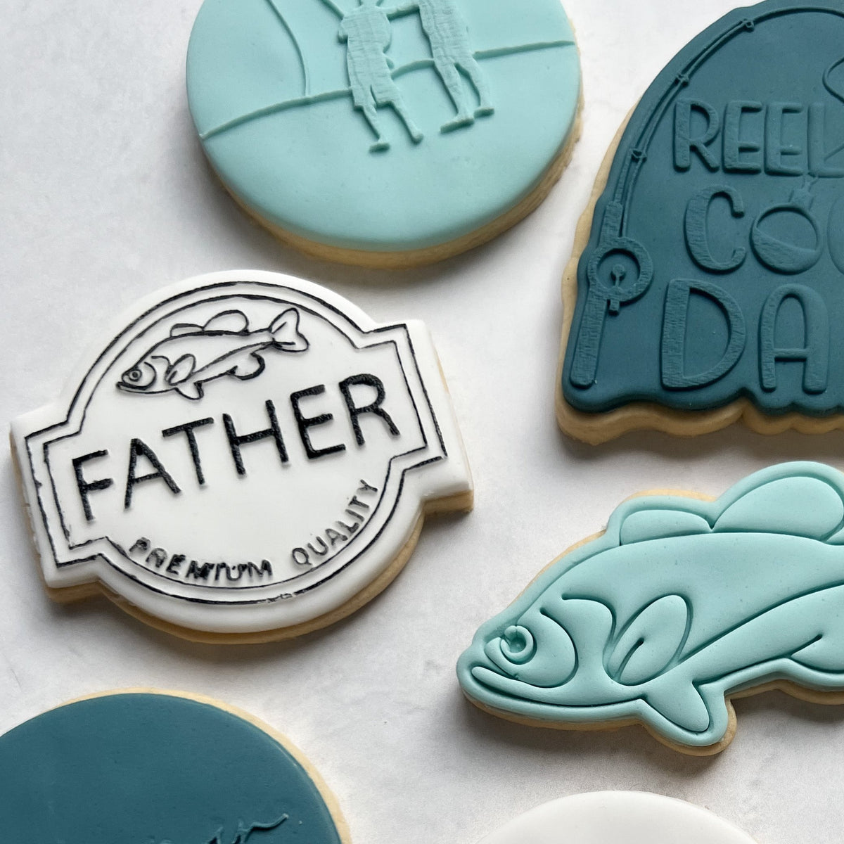 Premium Quality Father Raised Stamp and Cutter set – Boss 'Em Cookies ...