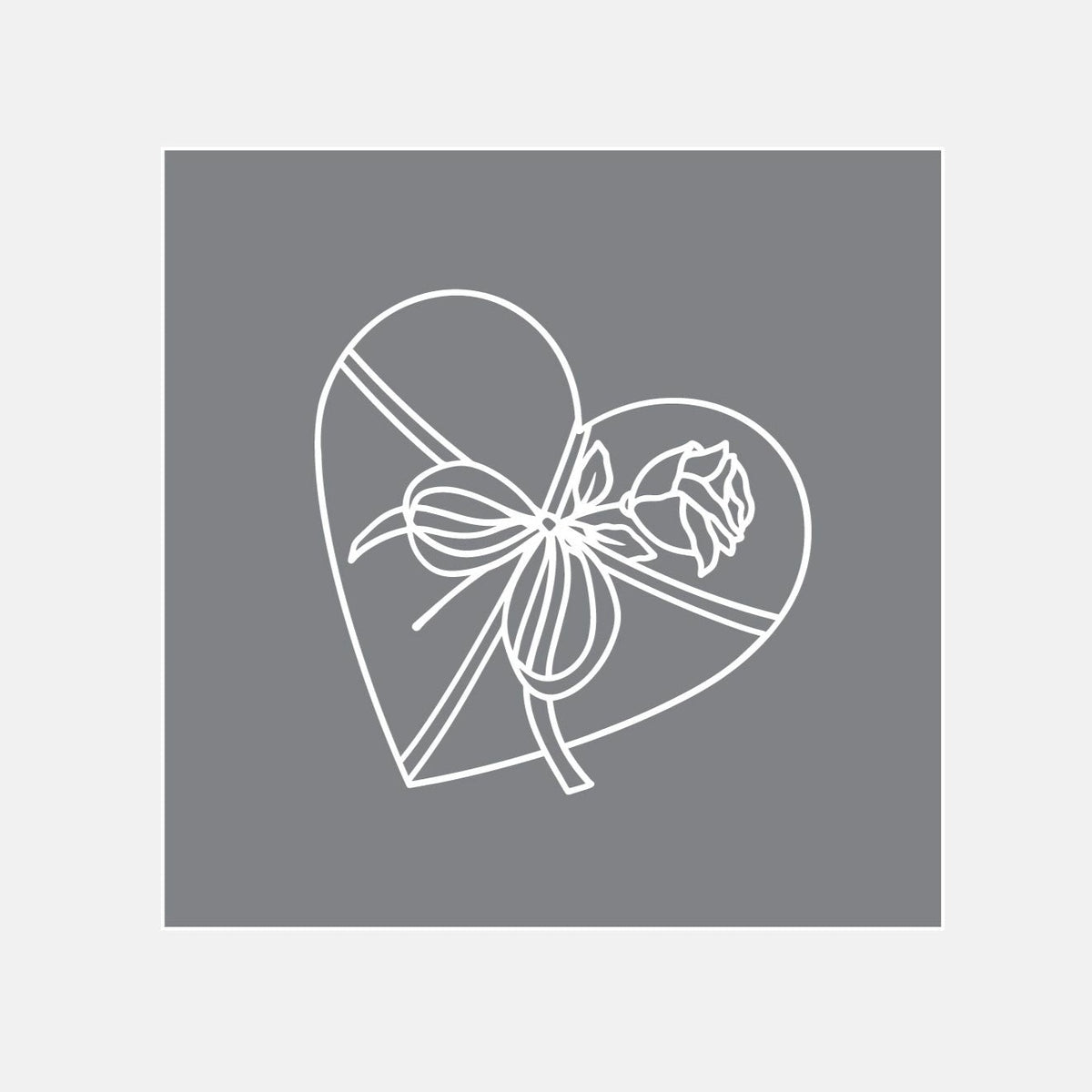 Heart Present Raised Stamp – Boss 'Em Cookies Cutters and Stamps